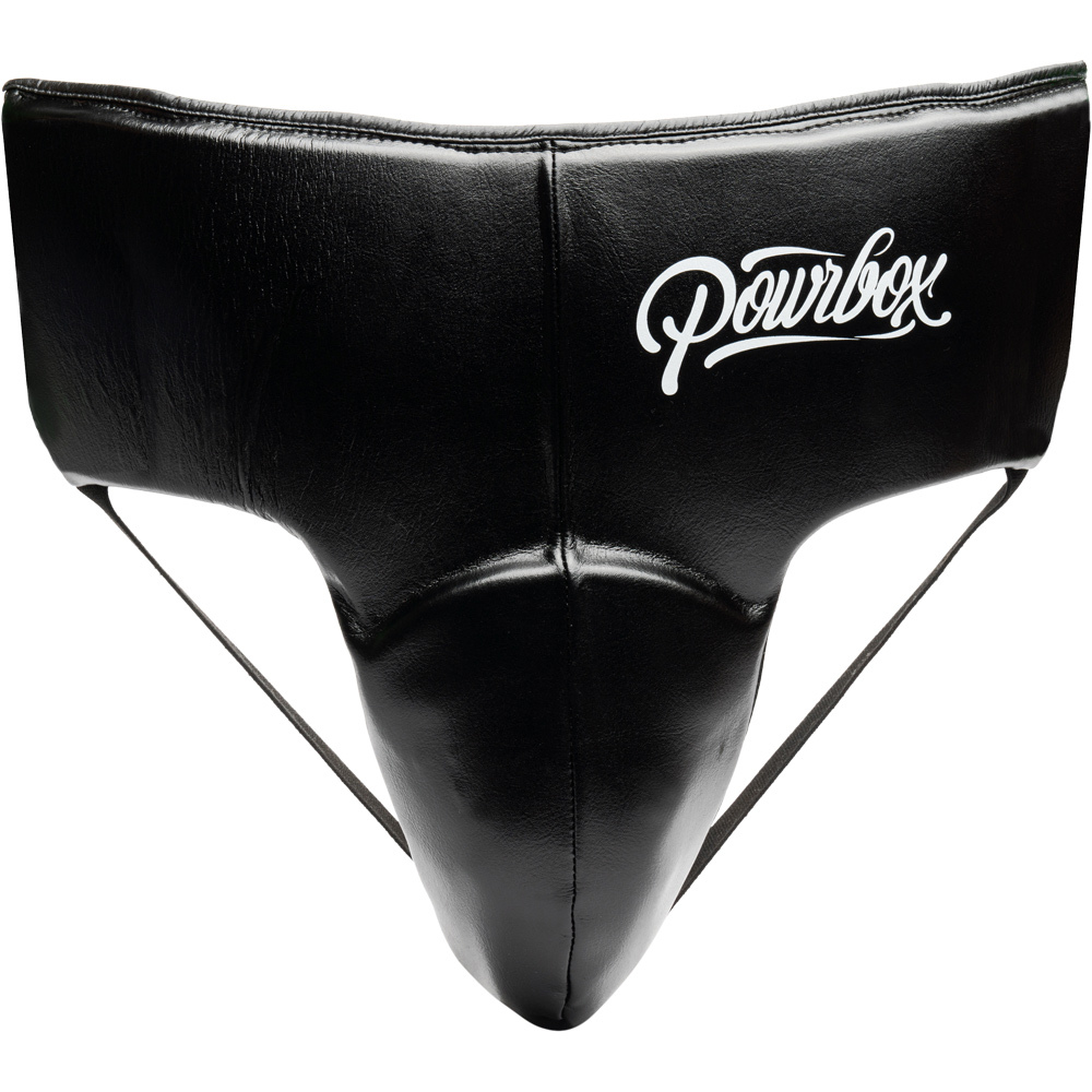 Powrbox Premium Black Groin Guard at FightHQ