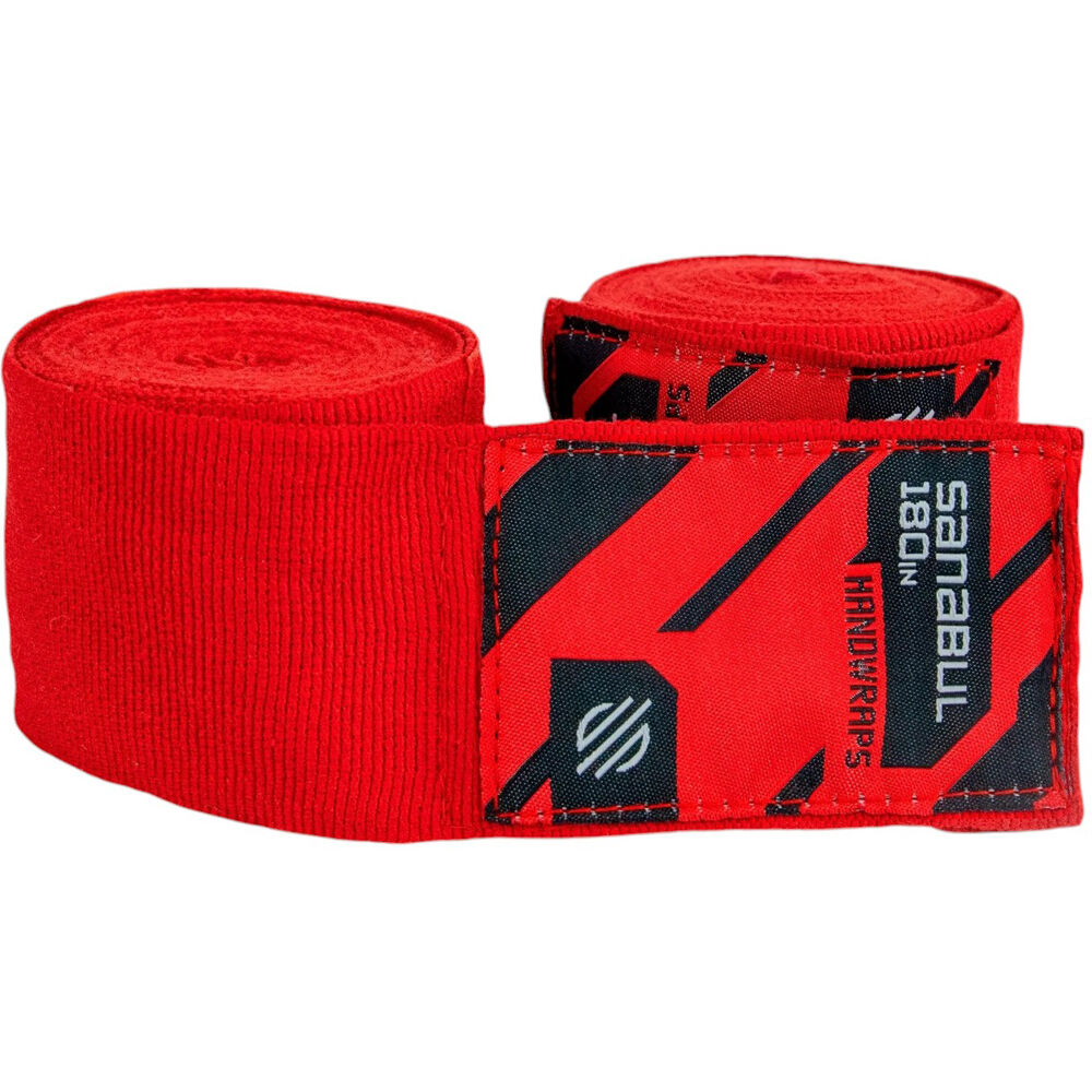 Sanabul Elastic 180" Red Hand Wraps at FightHQ