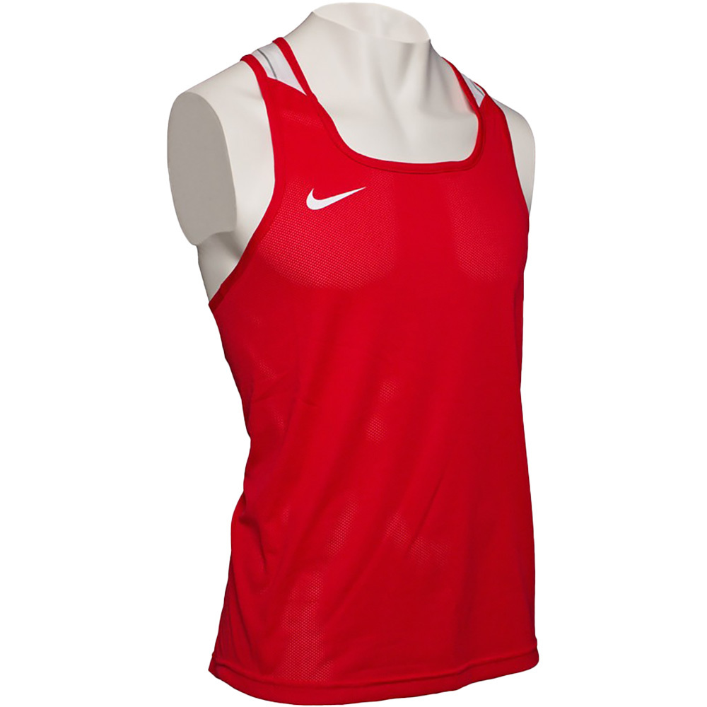 Nike Competition Scarlet/White Boxing Singlet at FightHQ