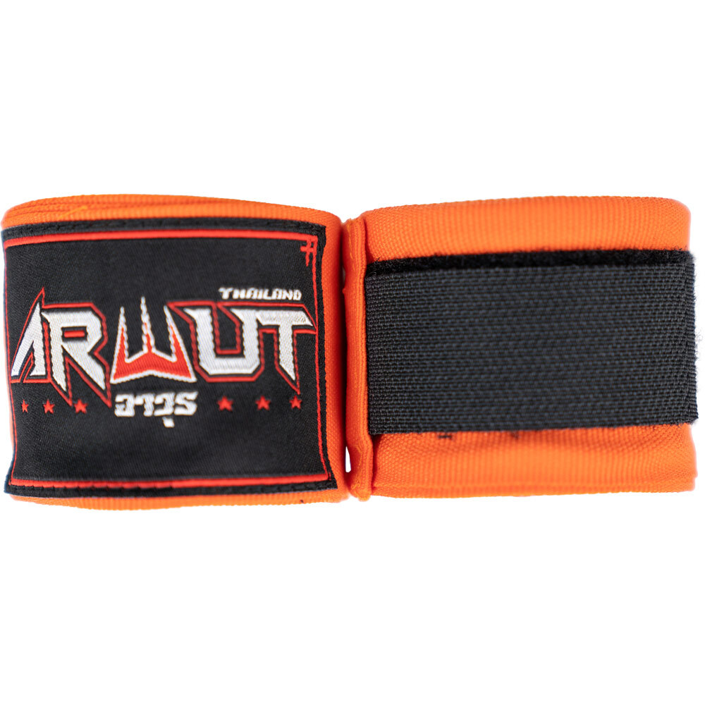 Arwut Fight Gear 4.5m Orange Handwraps at FightHQ