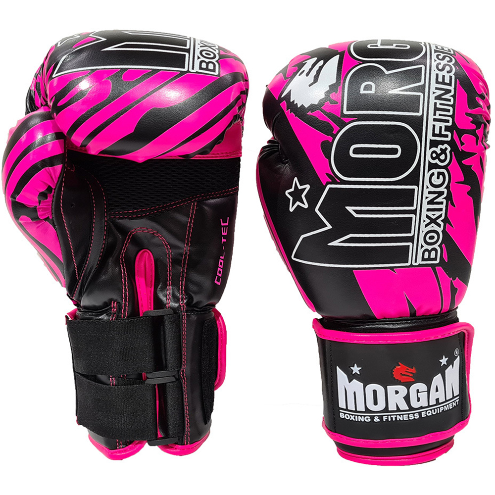 Morgan Sports BKK Ready Boxing & Muay Thai Fluro Pink Gloves at FightHQ
