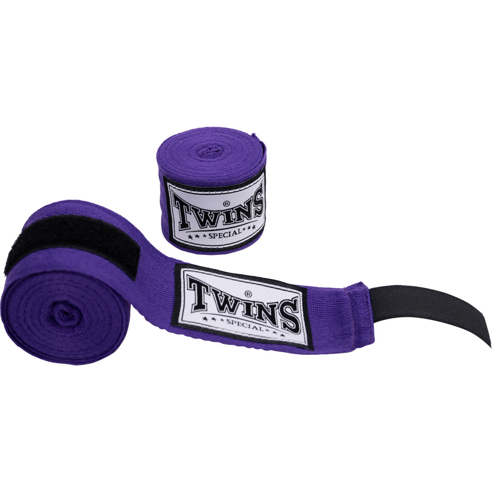 Twins 5m Purple Hand Wraps at FightHQ