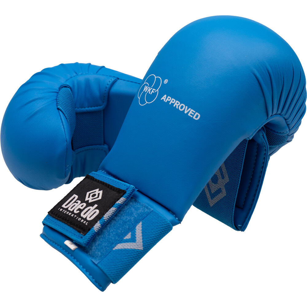 Daedo WKF Approved Blue Karate Mitts at FightHQ