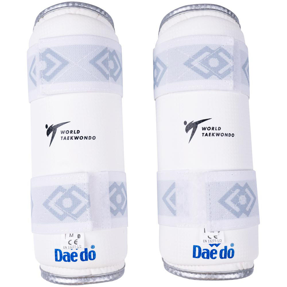 Daedo WT Approved Silver Fit Arm Guards at FightHQ