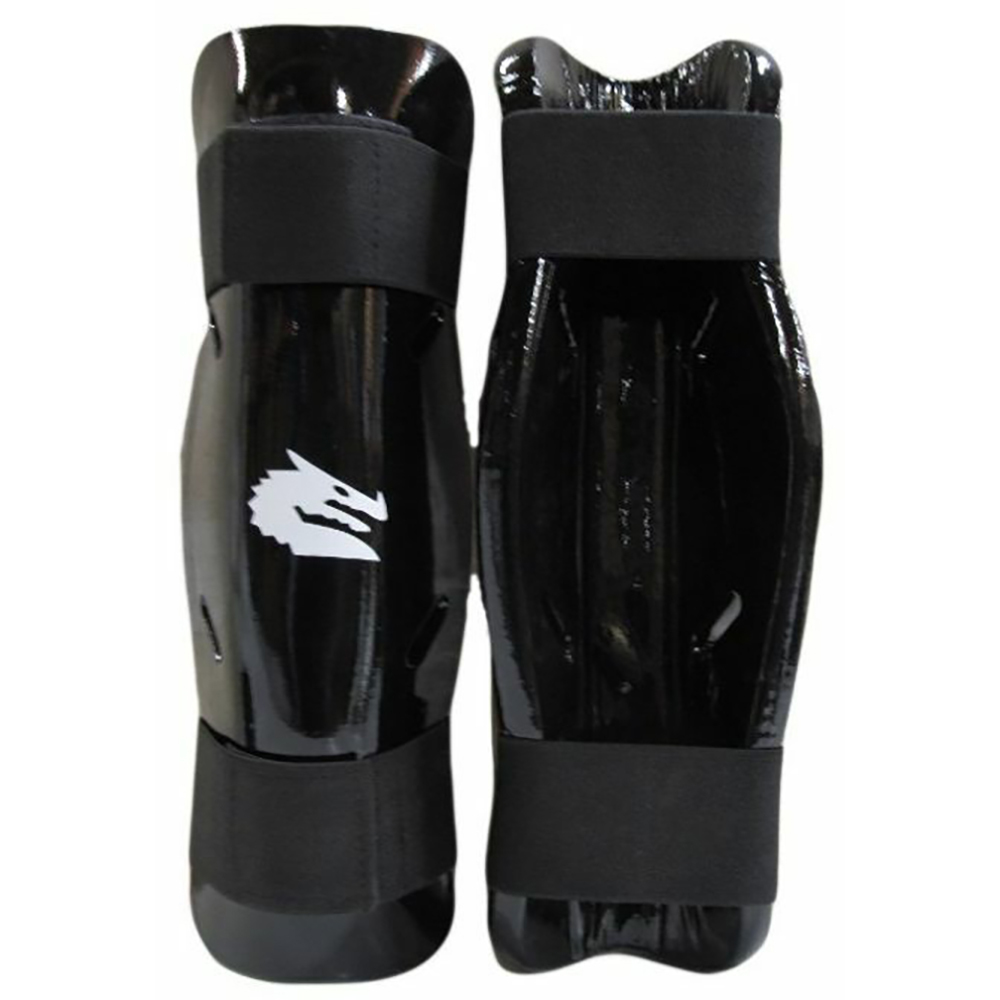 Morgan Sports Black Foam Shin Guards at FightHQ
