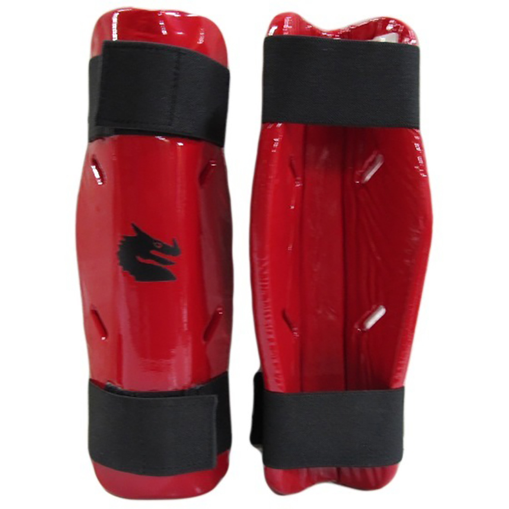 Morgan Sports Red Foam Shin Guards at FightHQ