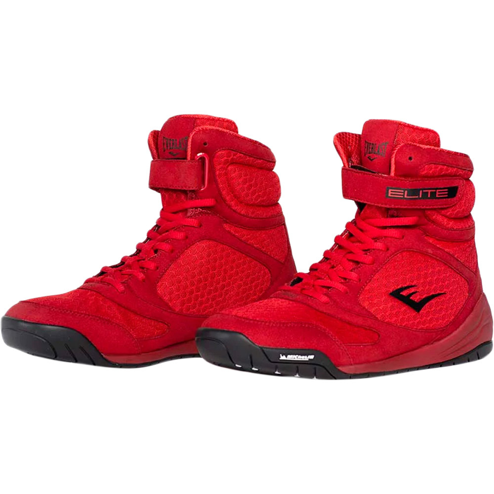 Everlast Elite 2 Hi-Top Red/Black Boxing Boots at FightHQ