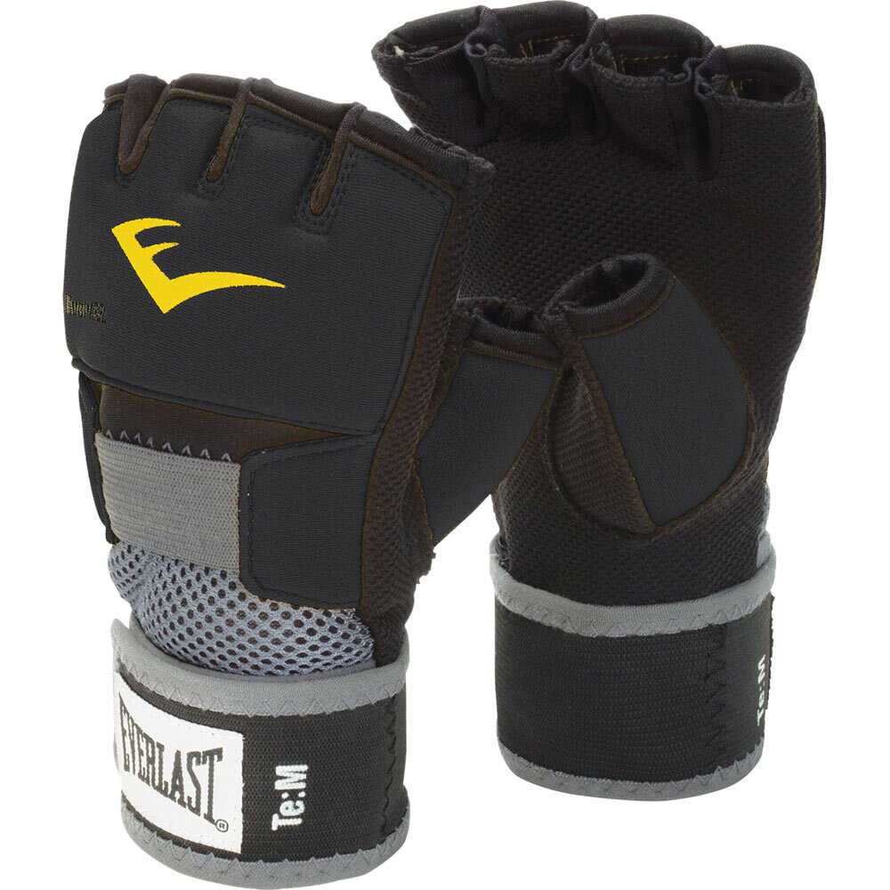Everlast Evergel Black Hand Wraps at FightHQ
