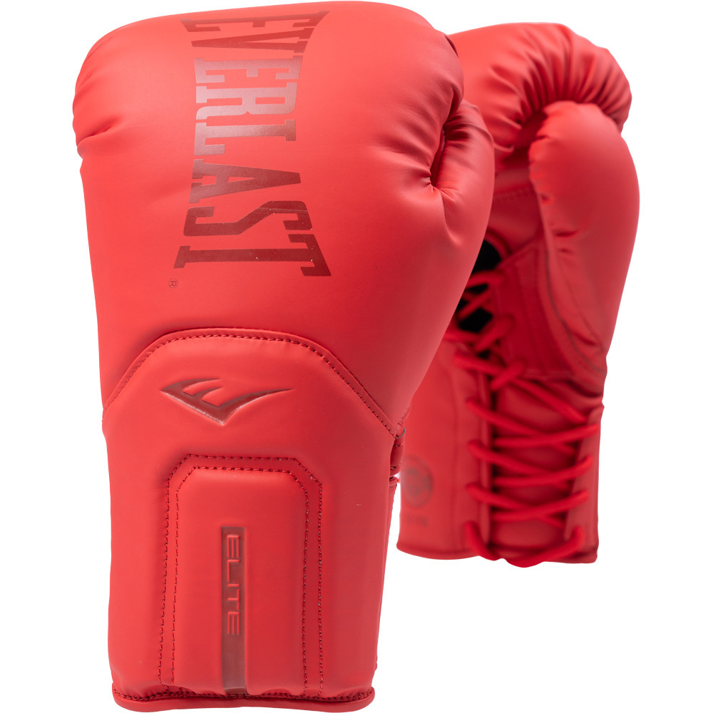 Everlast Elite 2 Pro Red Lace Up Training Gloves at FightHQ
