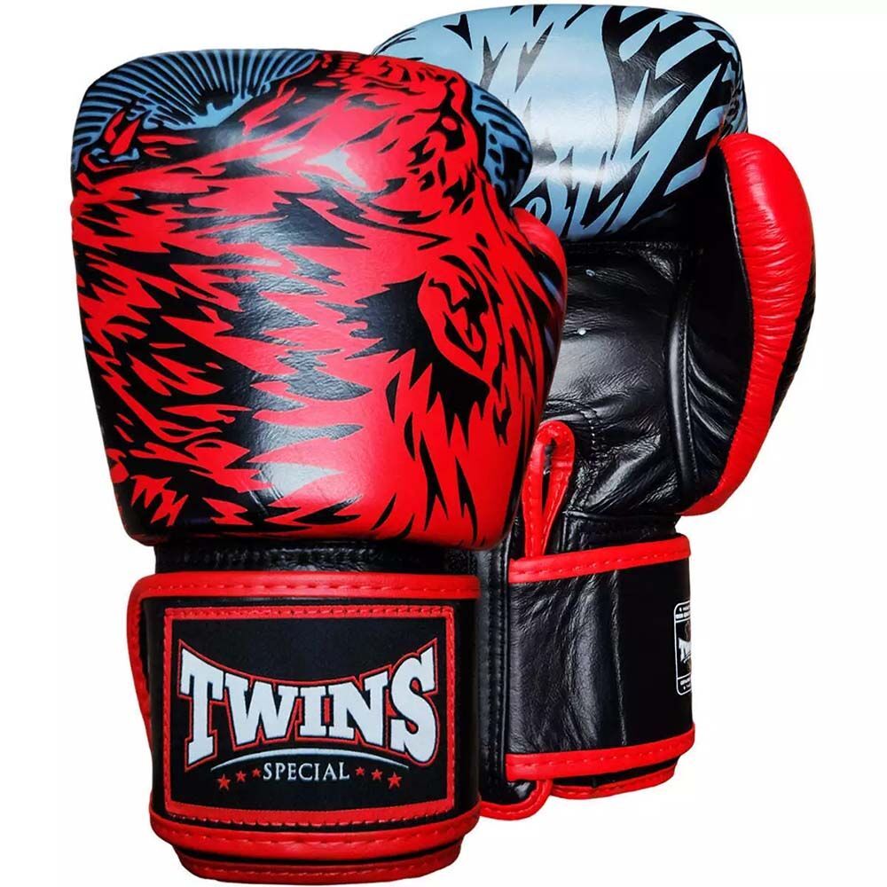 Twins Red Wolf Boxing Gloves at FightHQ