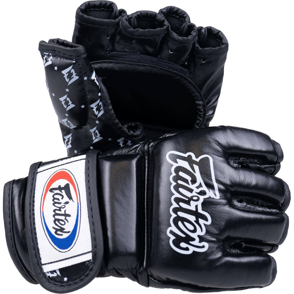 Fairtex Split Knuckles Black MMA Sparring Gloves at FightHQ