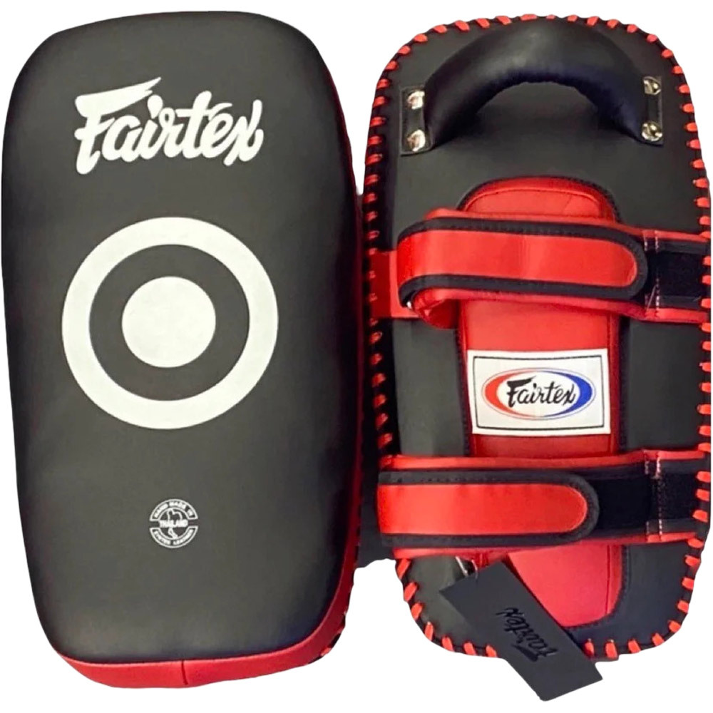 Fairtex Lightweight Red Thai Kick Pads at FightHQ