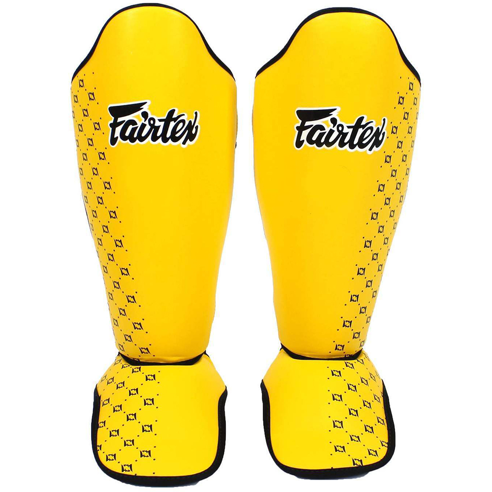 Fairtex SP5 Competition Yellow Shin Guards at FightHQ