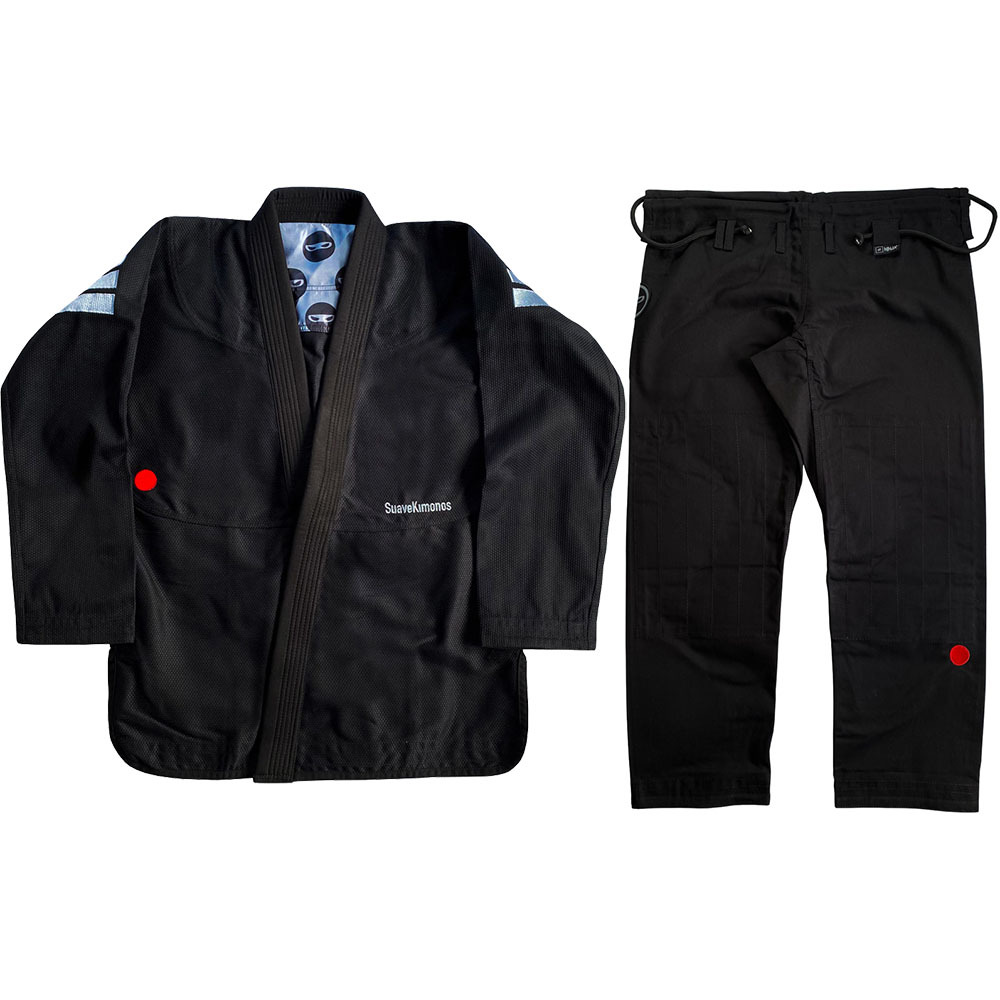 Suave Kimonos Ninja III Black Gi at FightHQ