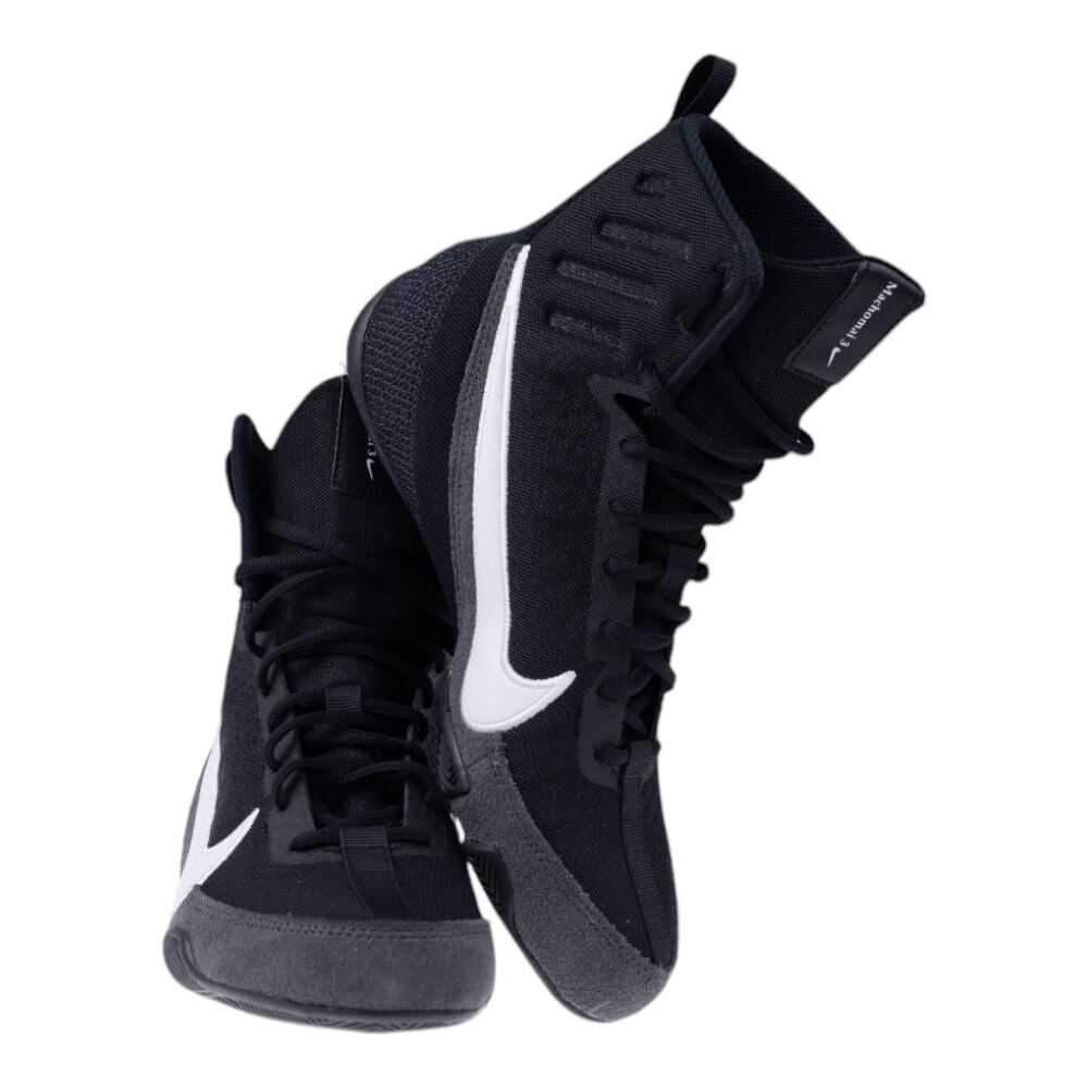 Nike Machomai 3 Black/White Boxing Shoes at FightHQ