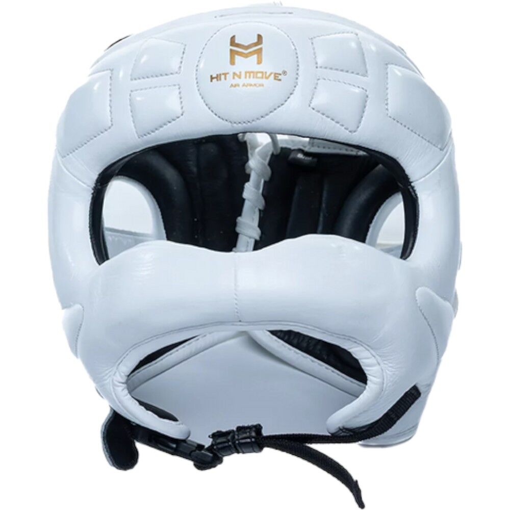 Hit N Move White Facesaver Head Gear at FightHQ