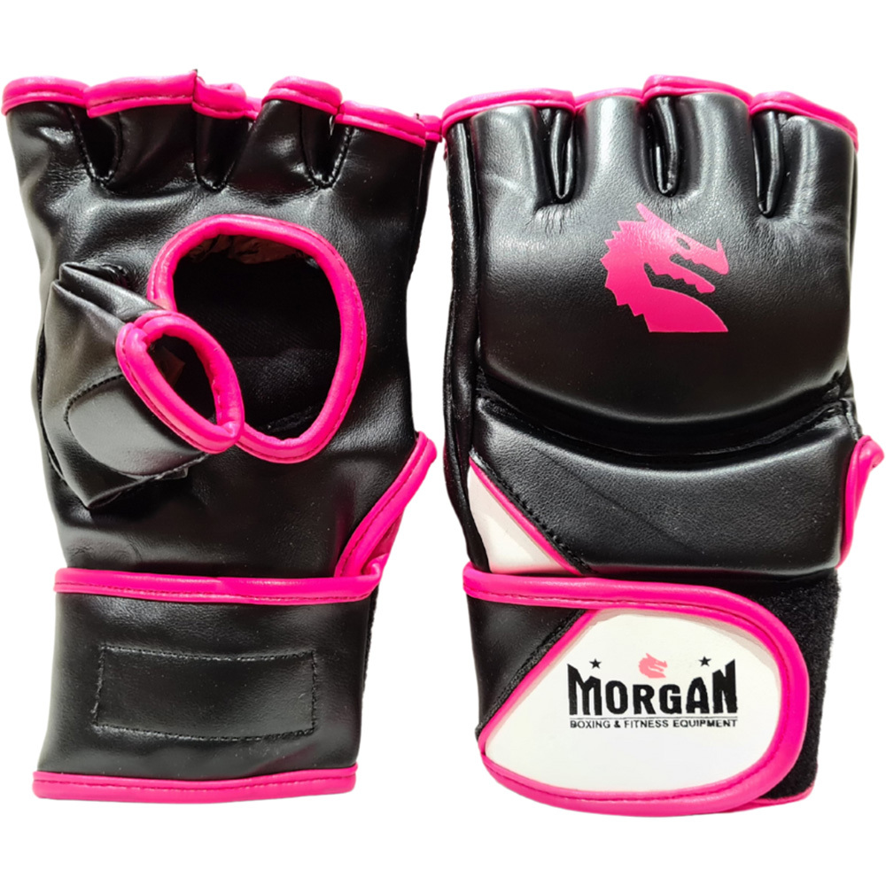 Morgan Sports Diabla Black/Pink MMA Gloves at FightHQ