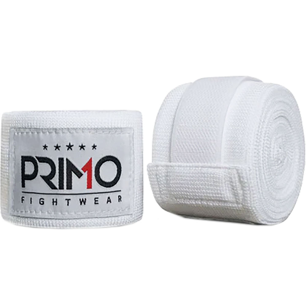 Primo White 4m Hand Wraps at FightHQ