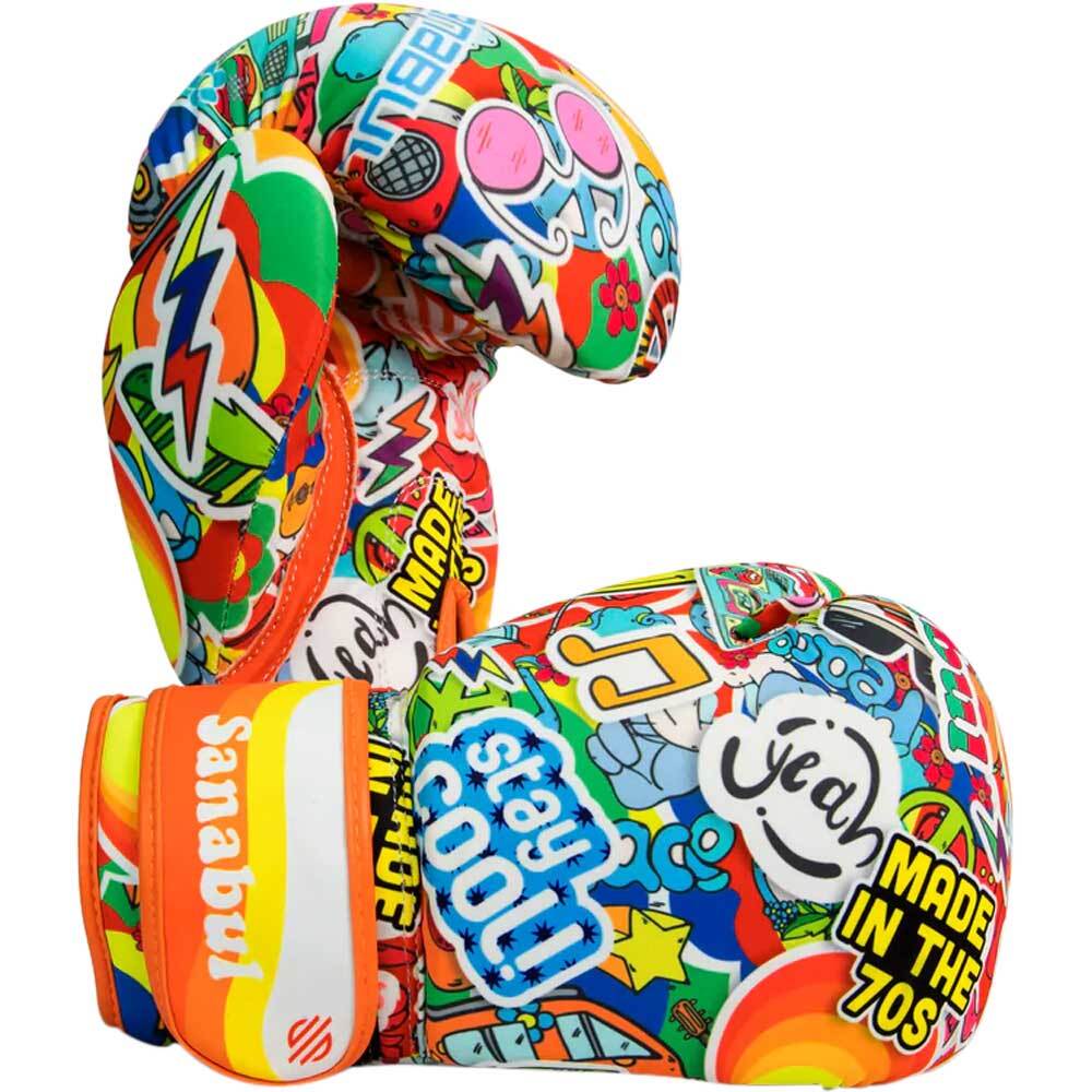 Sanabul Sticker Bombs 70's Kids Boxing Gloves at FightHQ