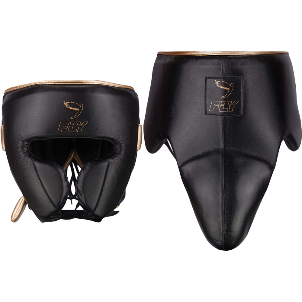 Fly Boxing Knight X Black/Gold Protection Kit at FightHQ