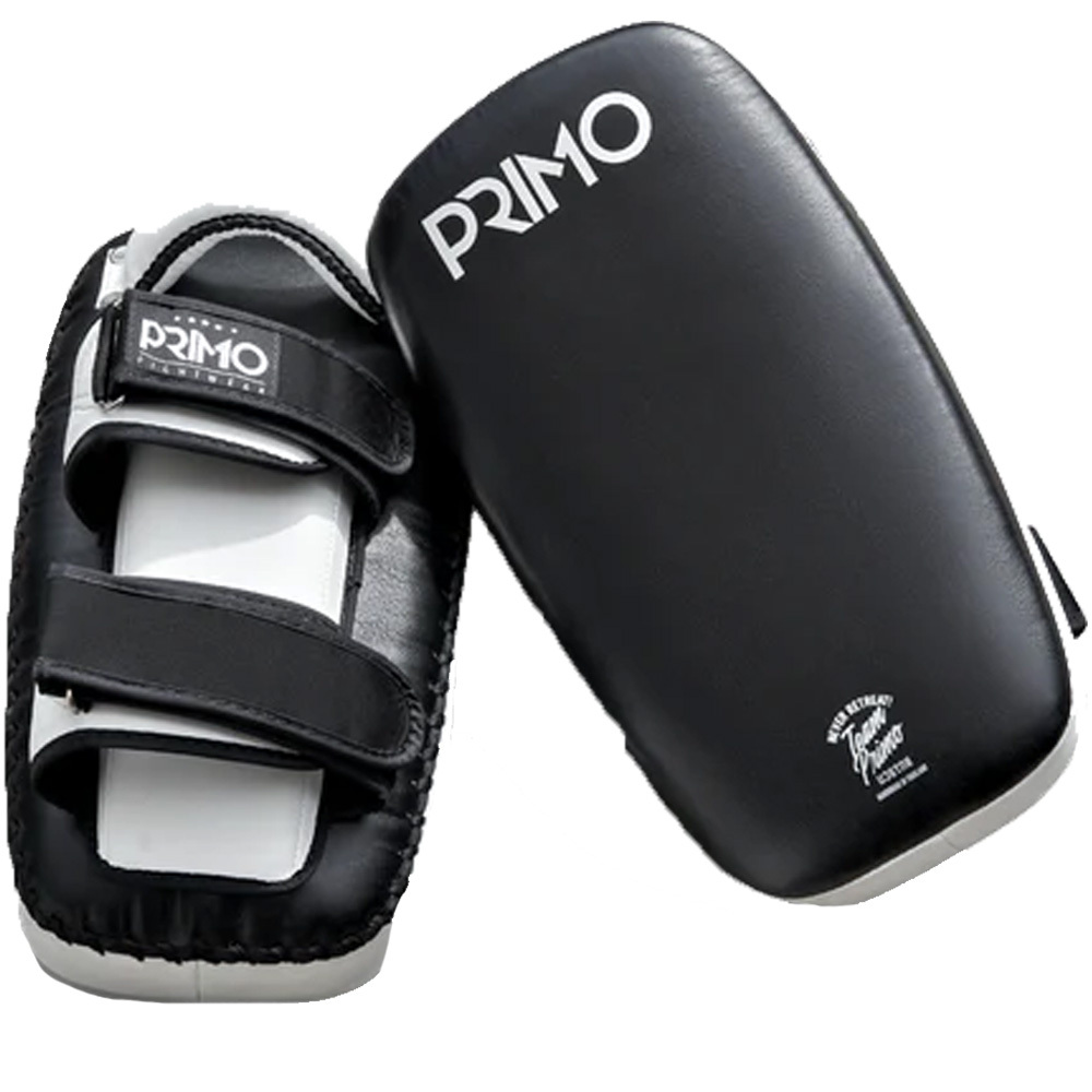 Primo KP4 Double Strap Leather Kick Pads at FightHQ