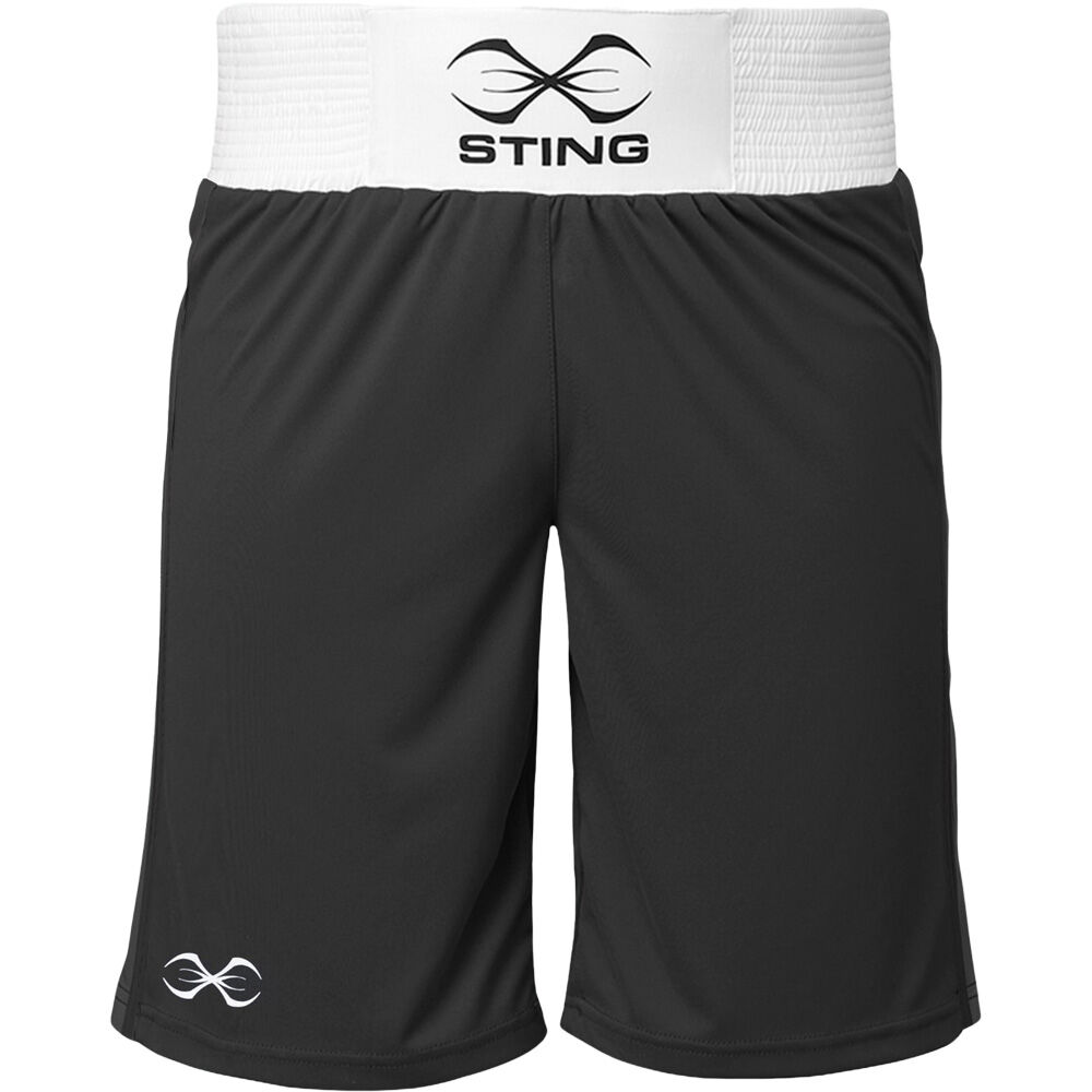 Sting Mens Black Mettle Boxing Short at FightHQ