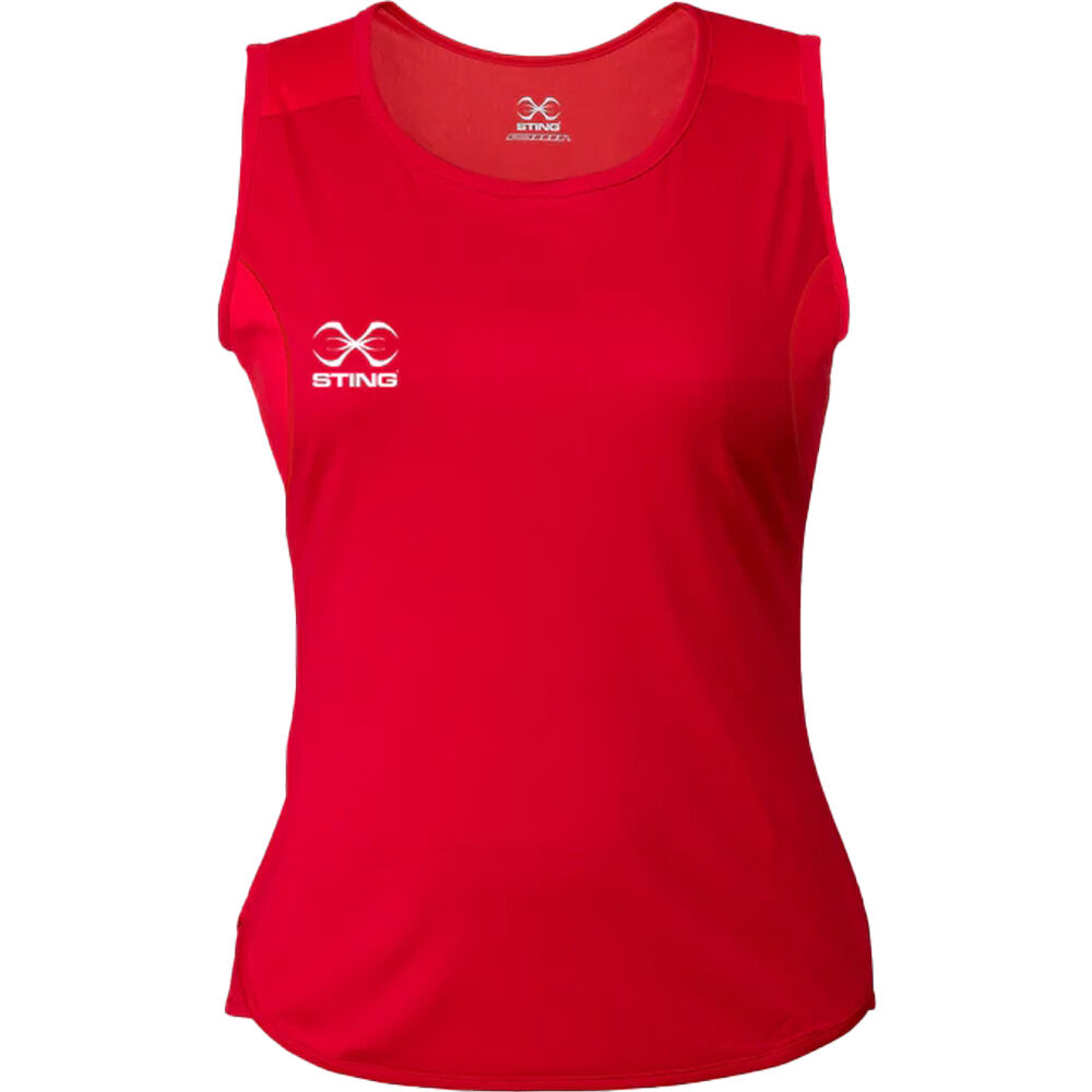 Sting Mens Red Mettle Boxing Singlet at FightHQ