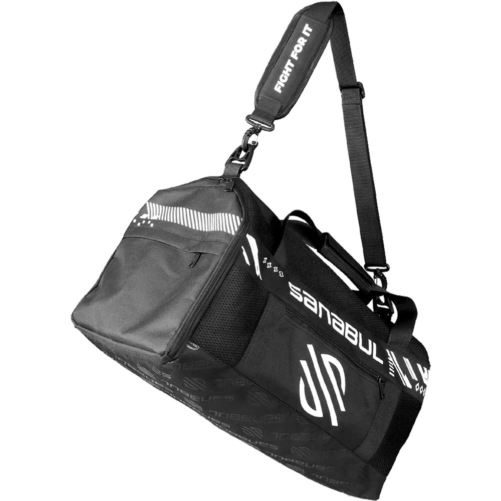 Sanabul Lab Series Black/White Mesh Duffel Bag at FightHQ