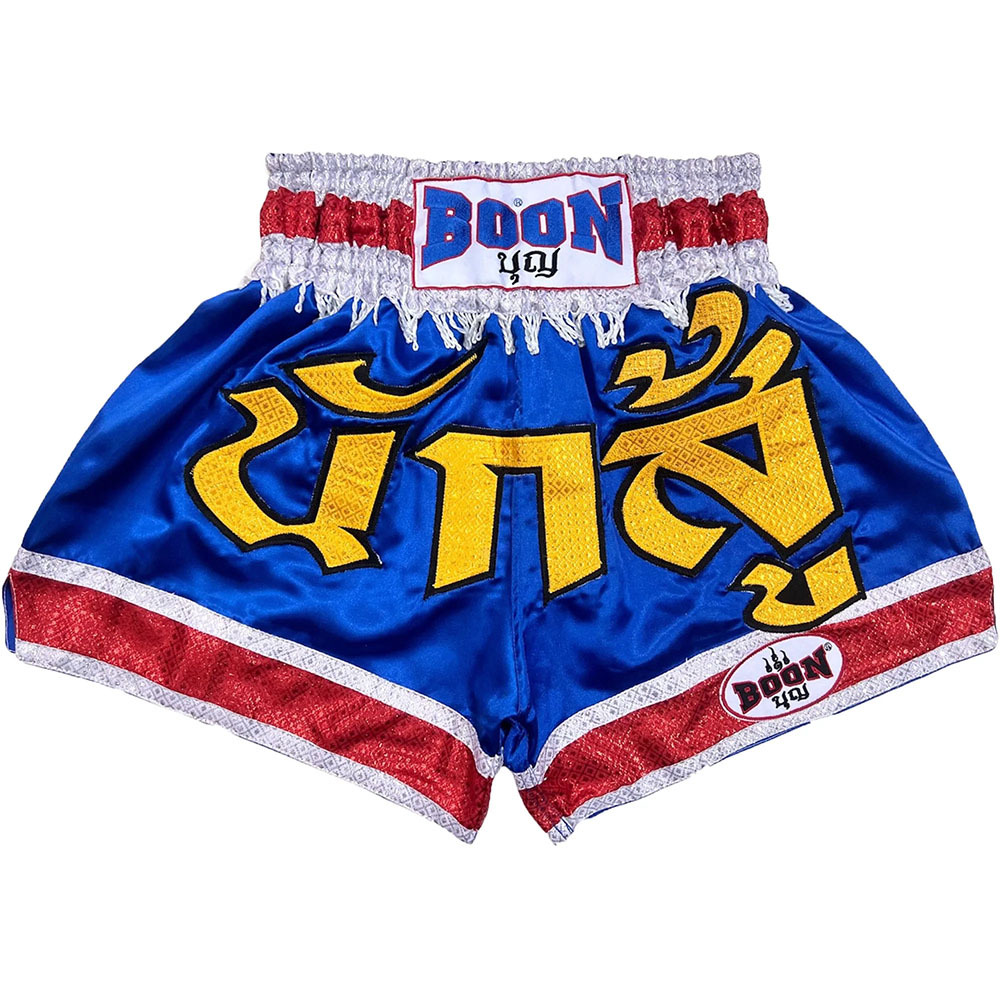 Boon Blue Warrior Muay Thai Shorts at FightHQ