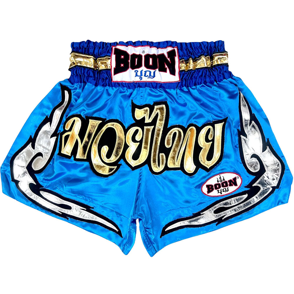 Boon Blue Lai Thai Muay Thai Shorts at FightHQ
