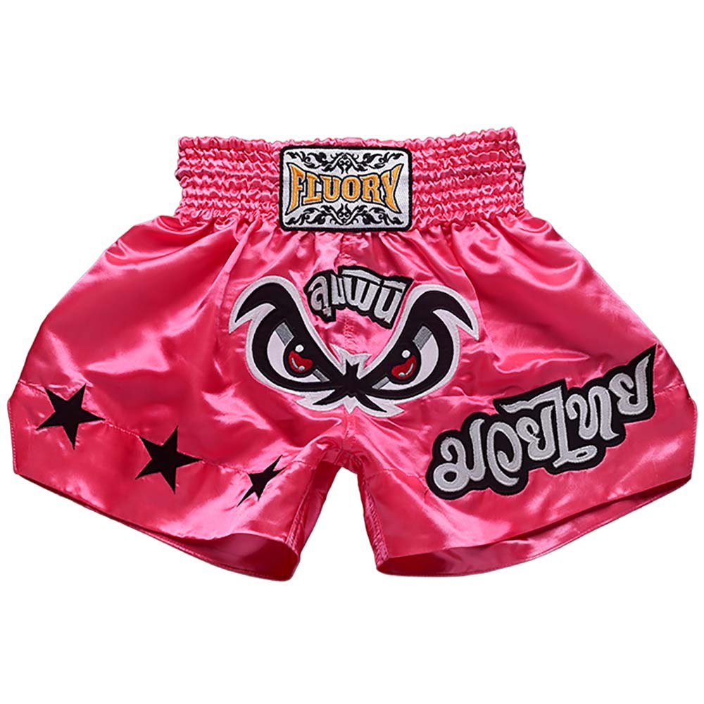 Fluory No Fear Pink Muay Thai Shorts | eBay