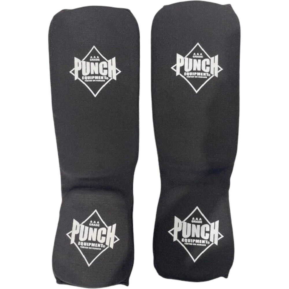 Punch Black Diamond Black Slip on Shin & Instep Guards at FightHQ