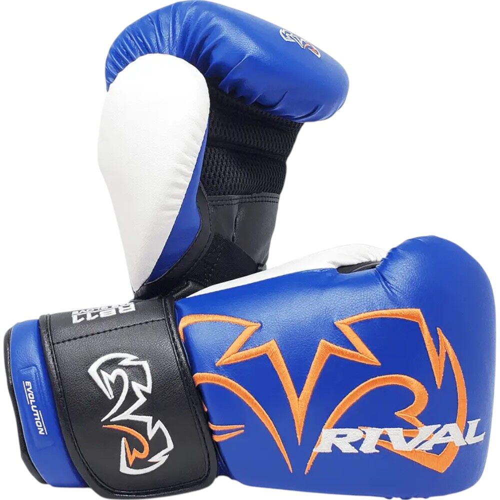 Rival RB11 Evolution Blue Boxing Bag Gloves at FightHQ