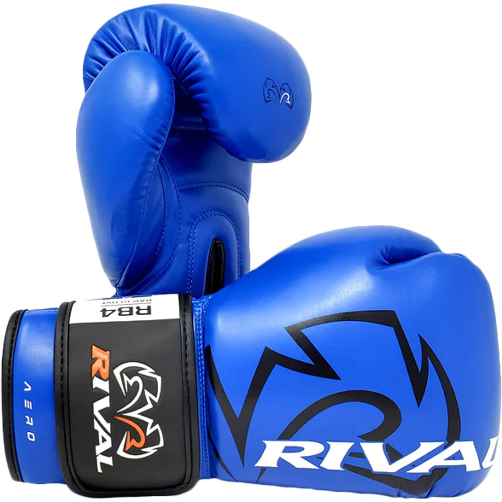 Rival RB4 Aero Blue Boxing Bag Gloves at FightHQ