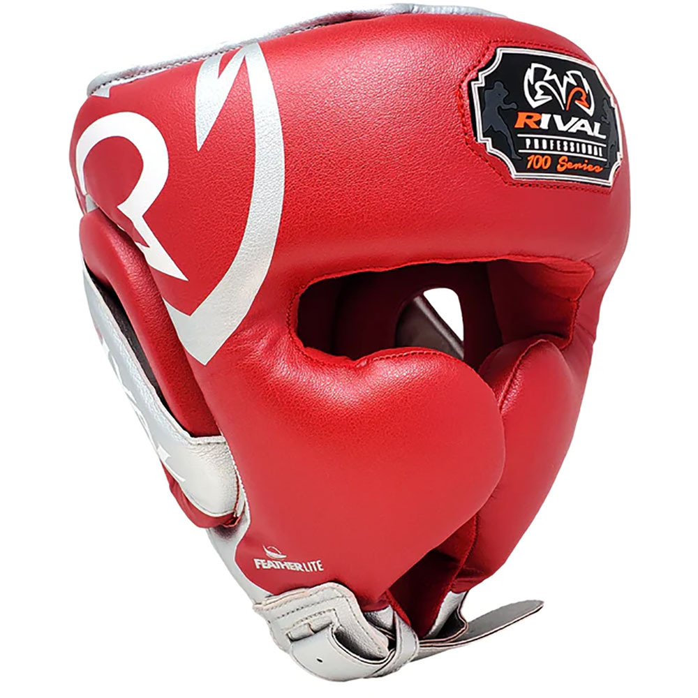 Rival RHG100 Red/Silver Professional Headgear at FightHQ
