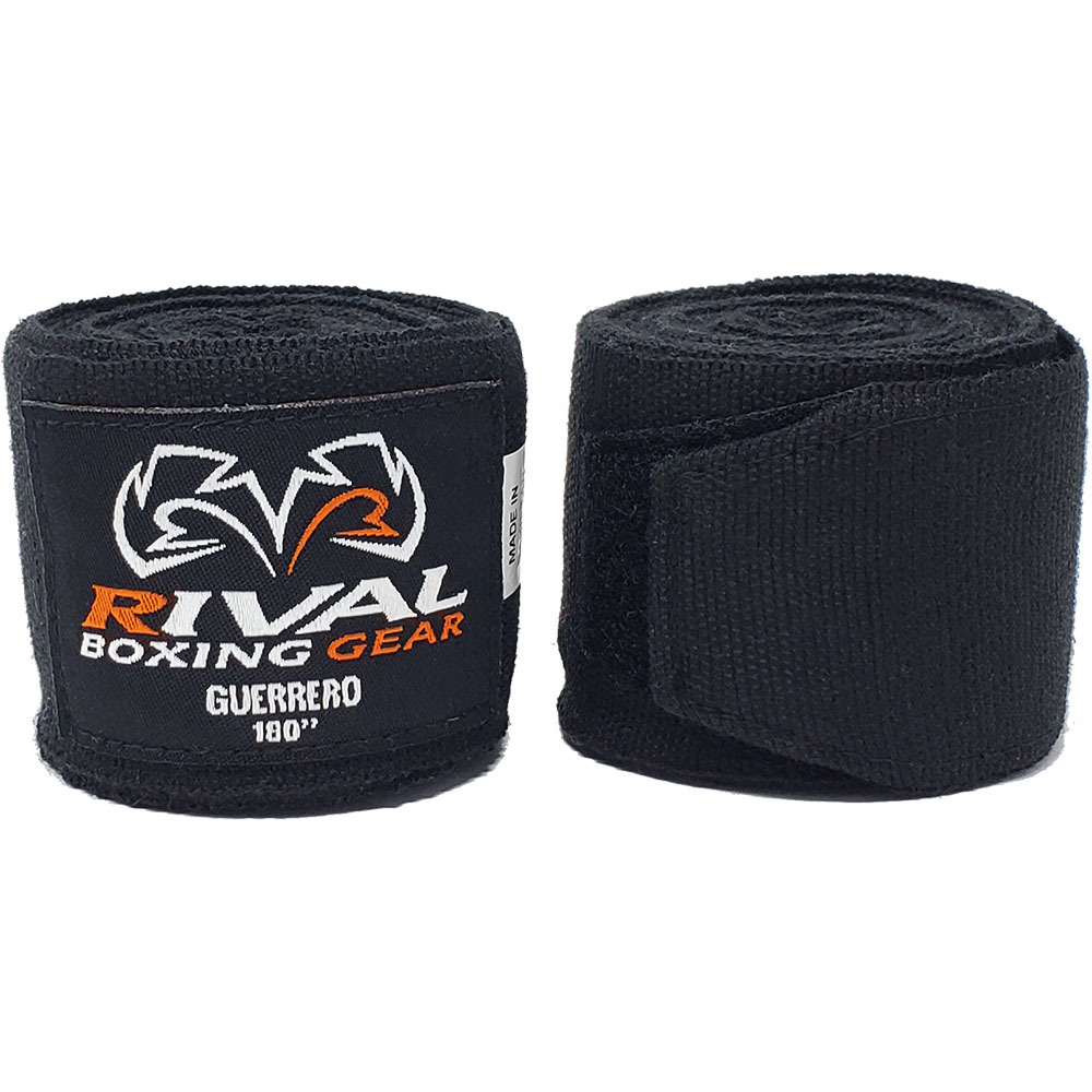 Rival Guerrero 180 Black Hand Wraps at FightHQ