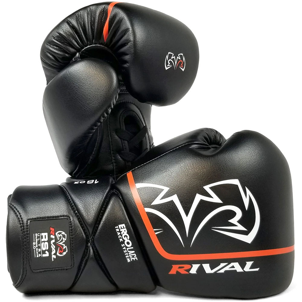Rival RS1 Ultra 2.0 Black Sparring Gloves at FightHQ
