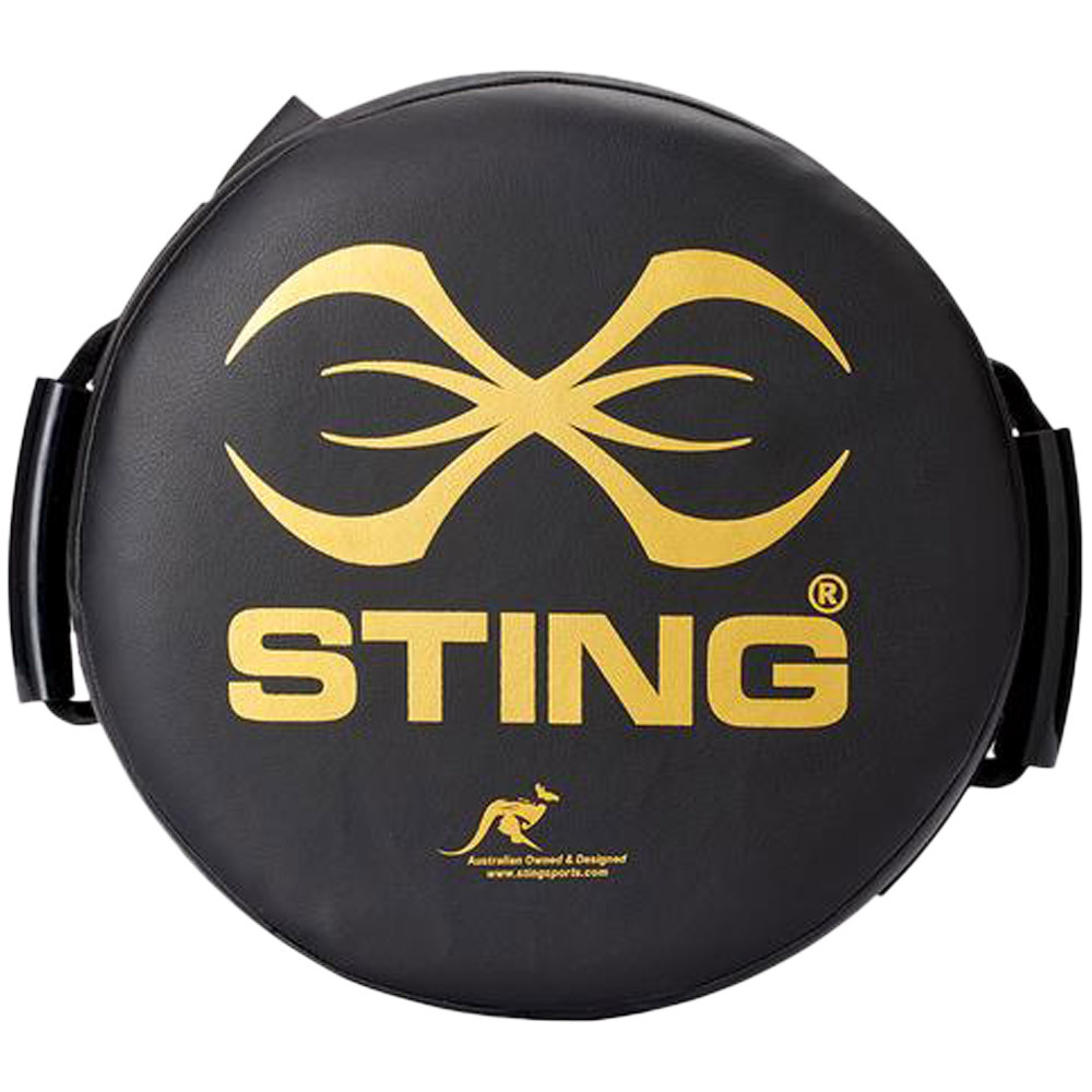 Sting Round Heavy Duty Black/Gold Strike Shield at FightHQ