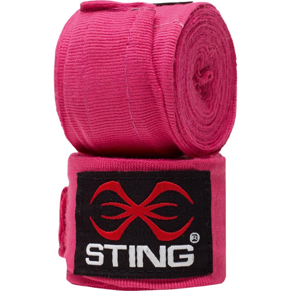 Sting Hot Pink 4.5M Hand Wraps at FightHQ