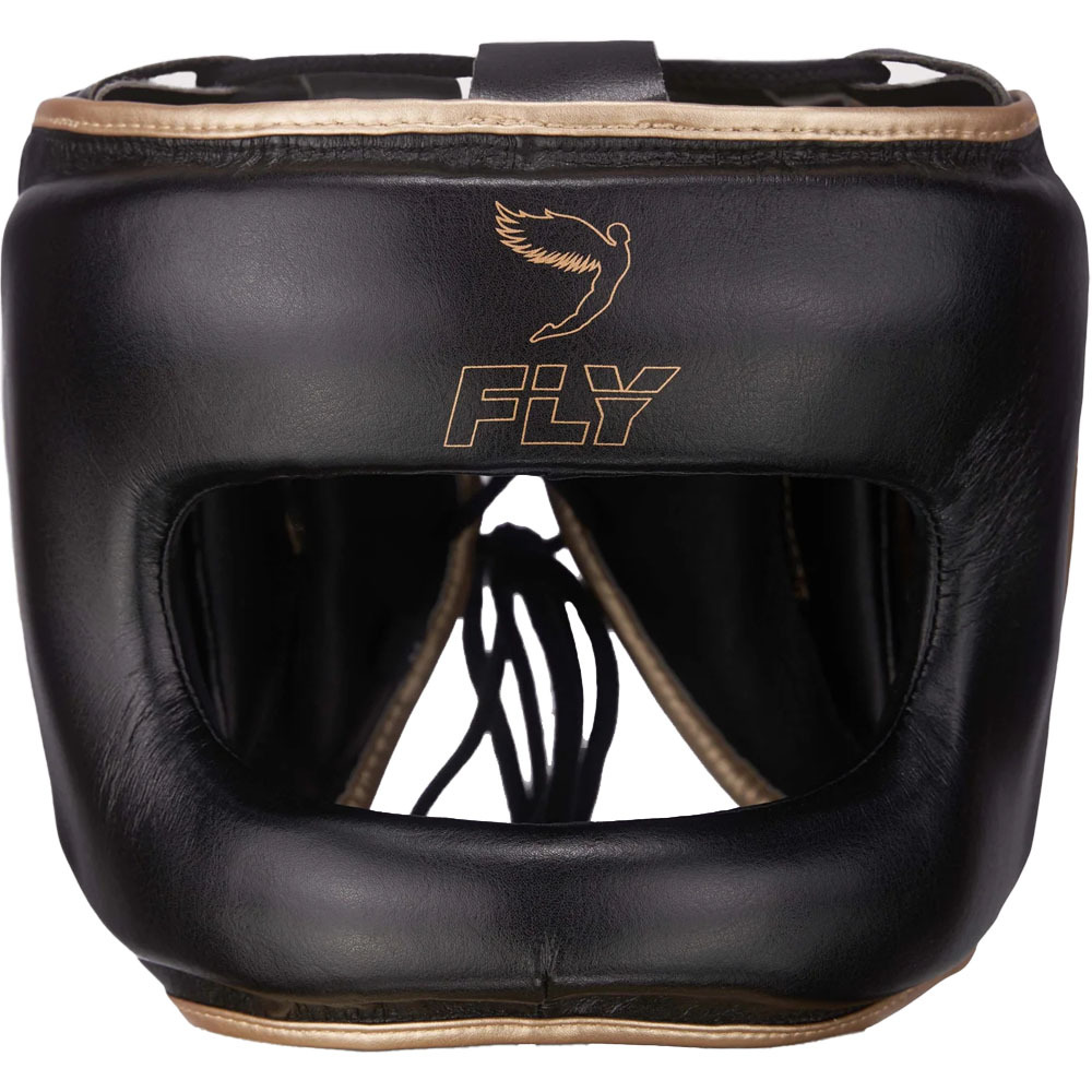 Fly Boxing Superbar X Black/Gold Head Gear at FightHQ