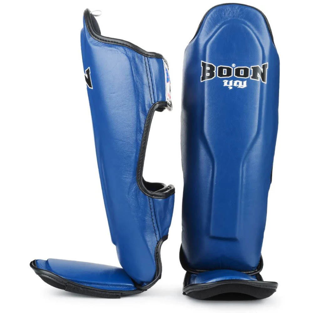 Boon Blue Shin Guards at FightHQ