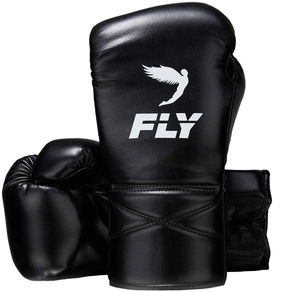 Fly Boxing Superlace X Black Boxing Gloves at FightHQ