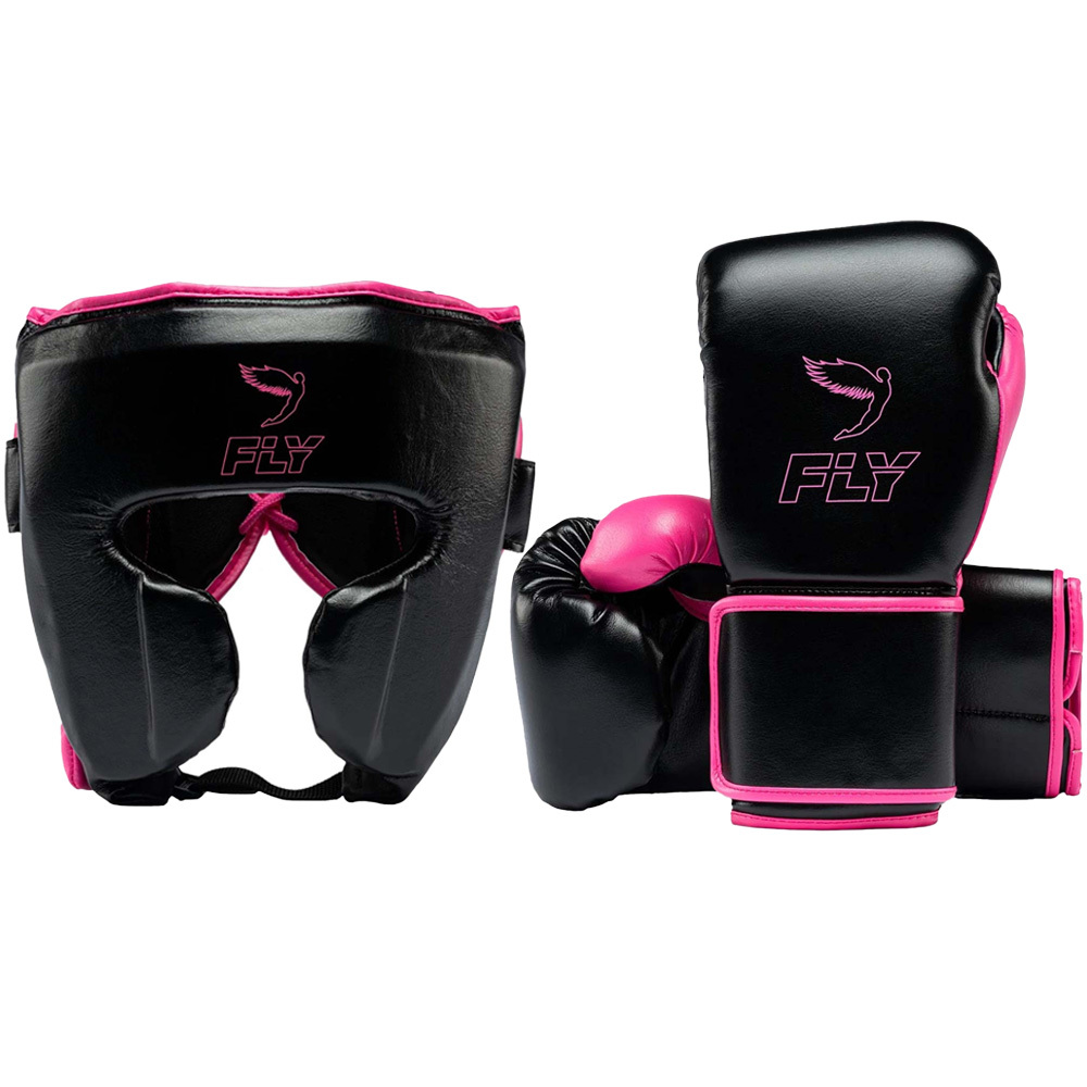 Fly Boxing Superloop X Knight X Black/Pink Sparring Kit at FightHQ