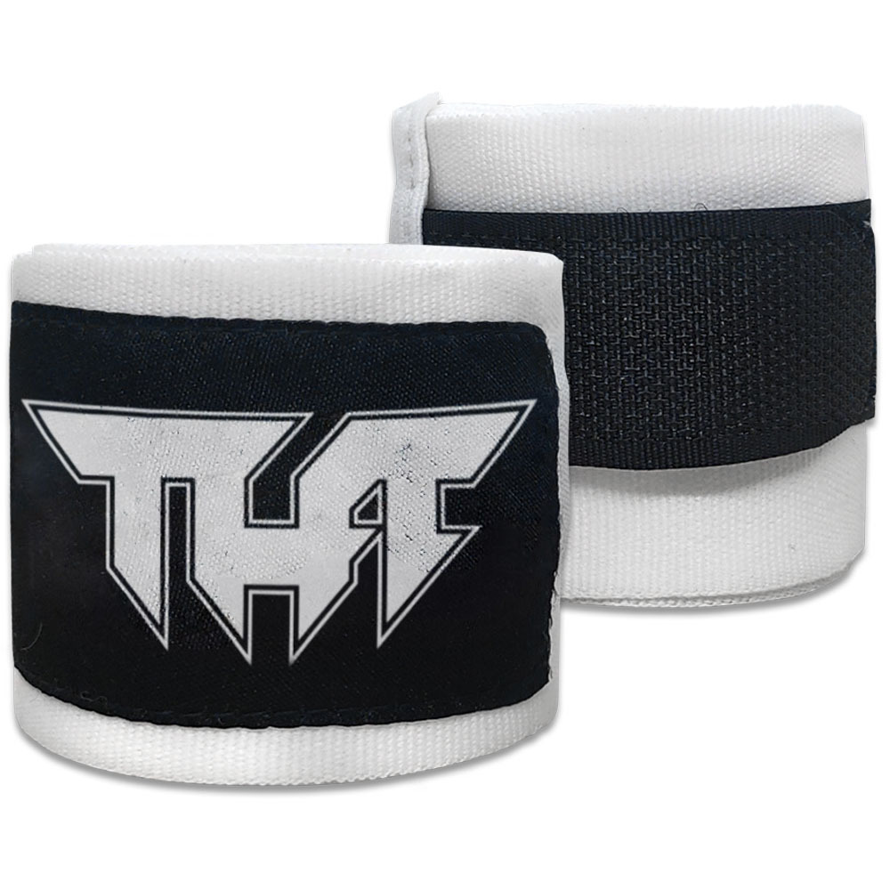 Tuff Elasticised White Hand Wraps at FightHQ