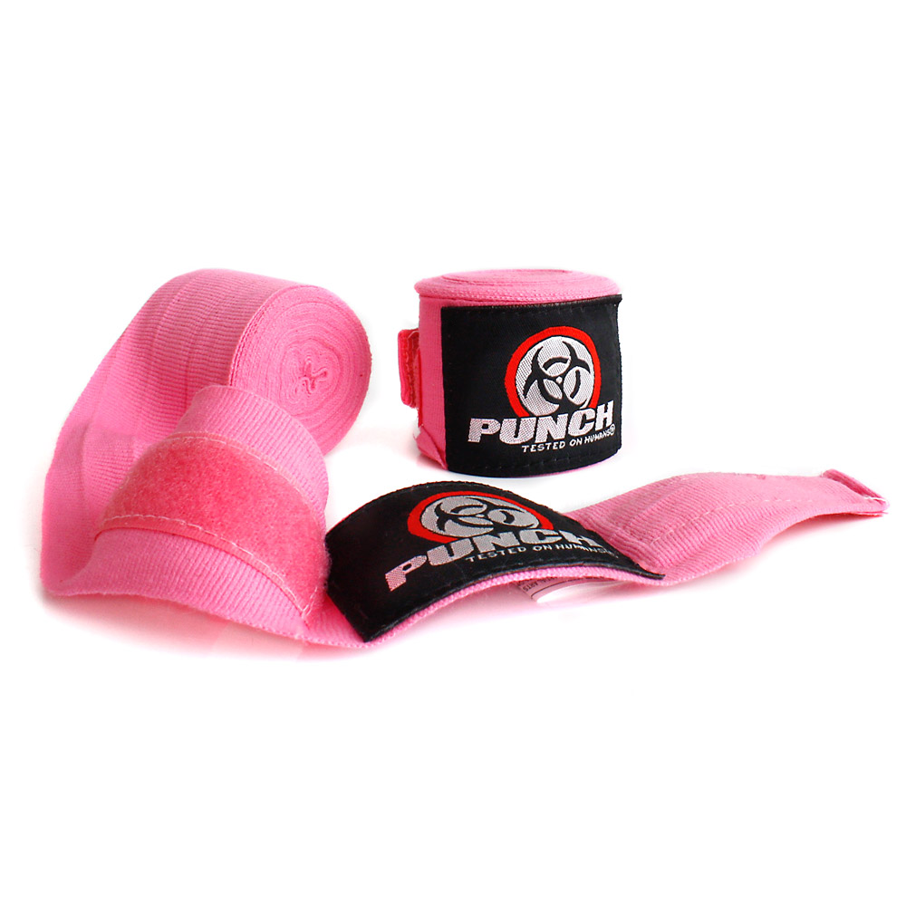 Punch Urban Stretch Pink Hand Wraps at FightHQ