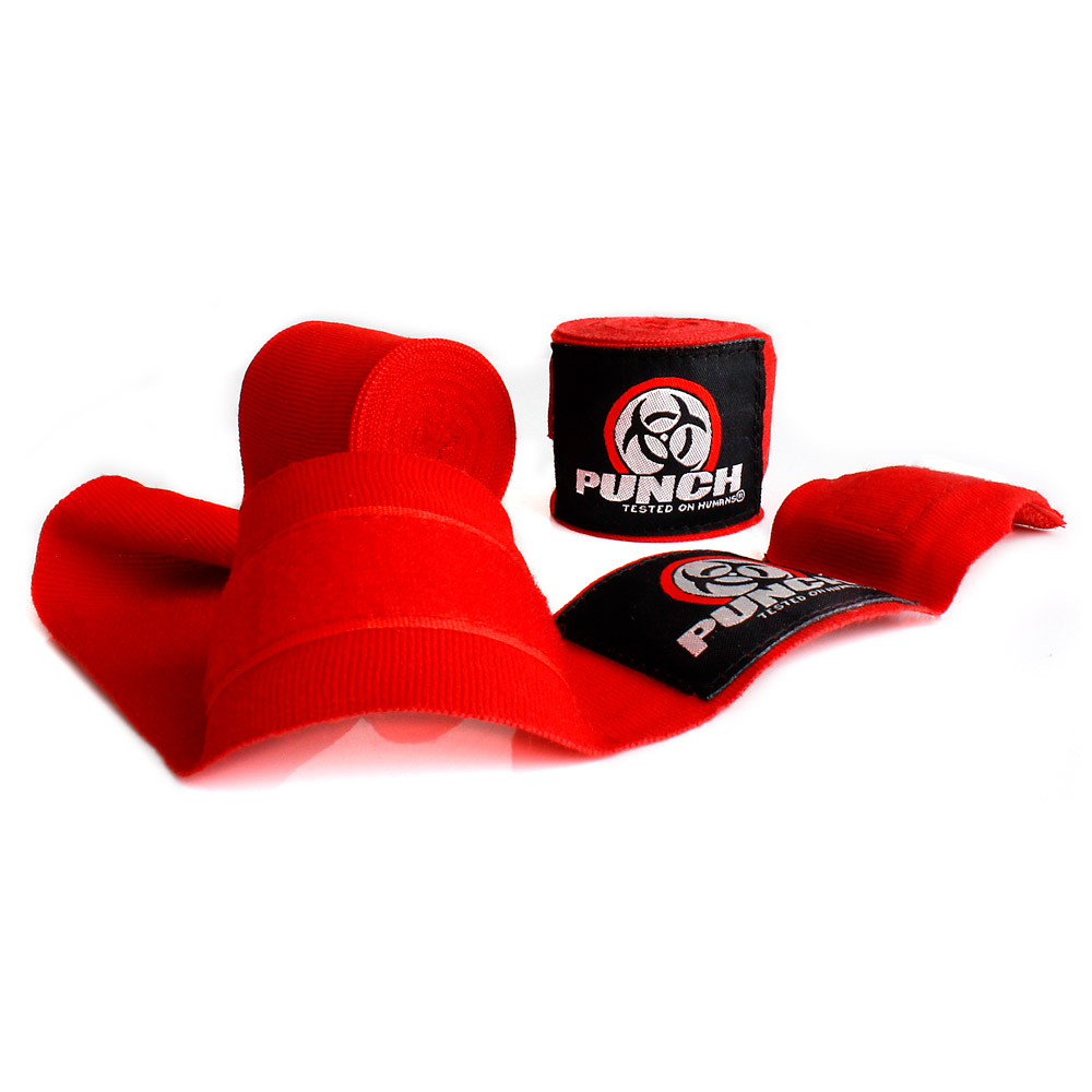 Punch Urban Stretch Red Hand Wraps at FightHQ