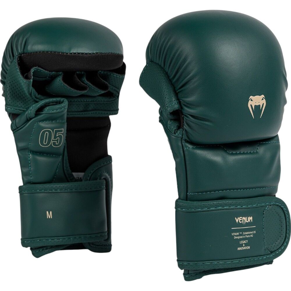Venum Impact Evo Emerald Green MMA Sparring Gloves at FightHQ