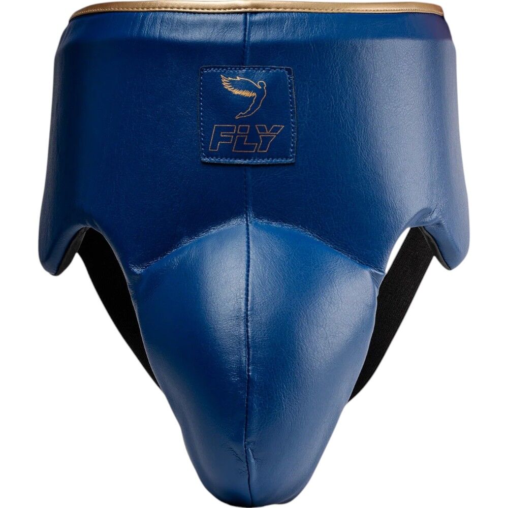 Fly Boxing Wraith X Blue/Gold Groin Guard at FightHQ